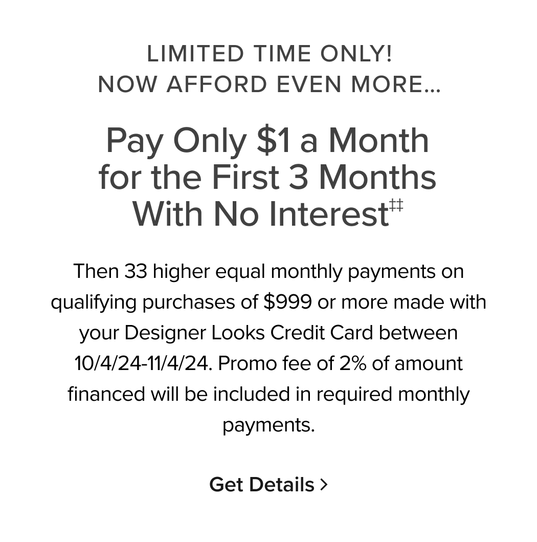 Special Financing Options and Monthly Payments on Furniture